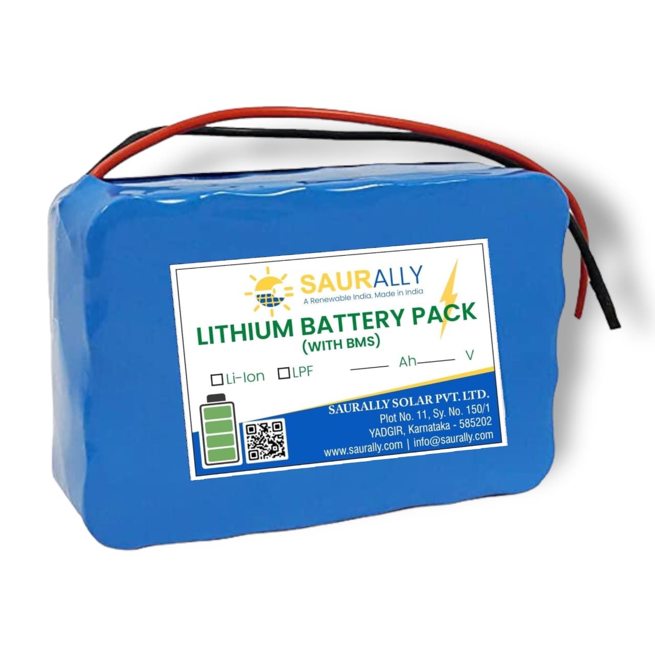 18Ah 12.8V LFP (LiFePO4) Battery Pack With BMS - Saurally Solar Private ...